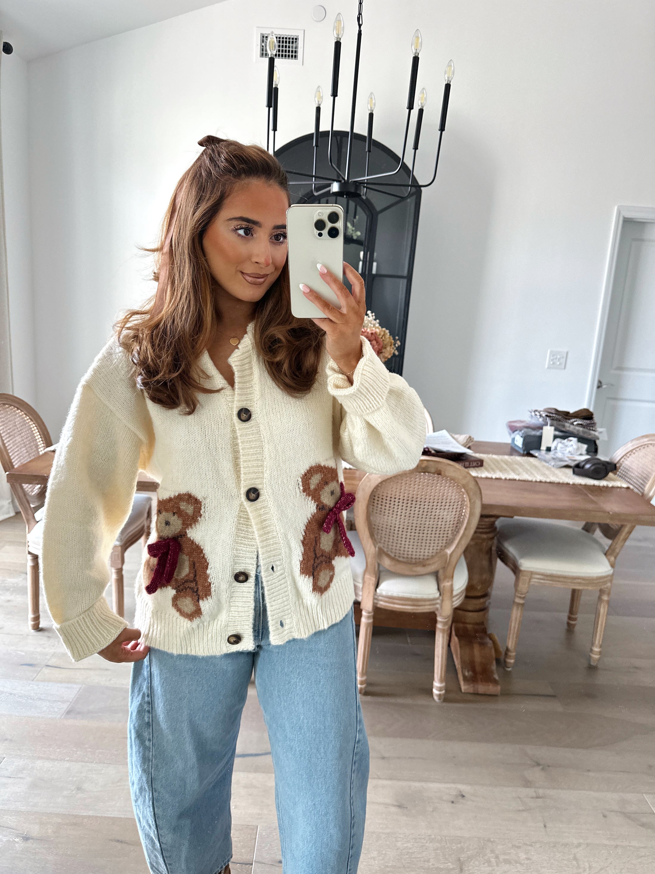 TEDDY BEAR CARDIGAN HOLIDAY LIMITED EDITION 🧸🤍 PRE-SALE – Yourdarlingstyle