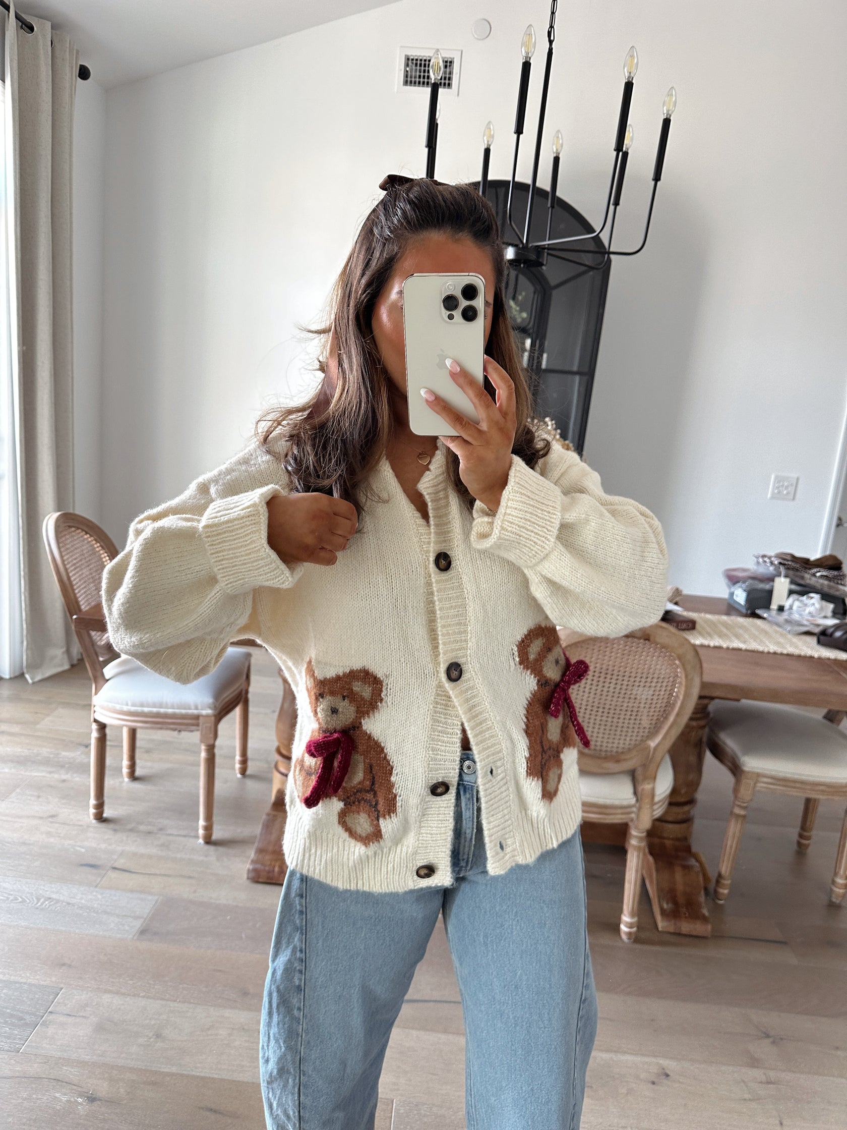 TEDDY BEAR CARDIGAN HOLIDAY LIMITED EDITION 🧸🤍 PRE-SALE – Yourdarlingstyle
